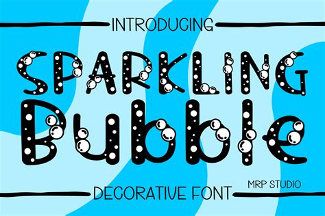 Sparkling Bubble Font By Mrp Studio · Creative Fabrica