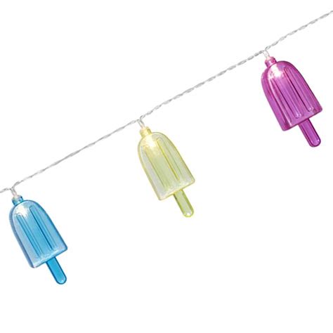 10 Count Led Popsicle String Lights With Timer