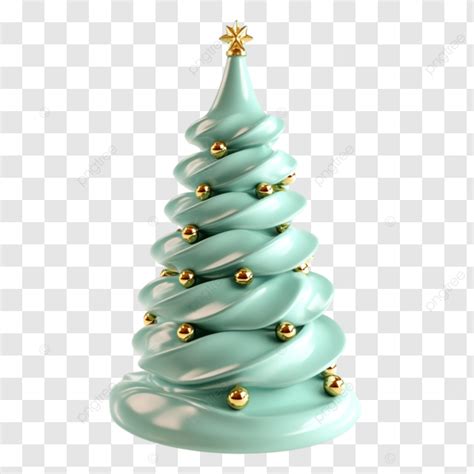 황금빛 녹색 크리스마스 3차원 크리스마스 트리 추상 크리스마스 트리 Png 일러스트 및 이미지 에 대한 무료 다운로드 Pngtree
