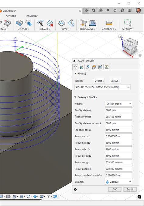 Cad Forum Thread Machining In Autodesk Fusion