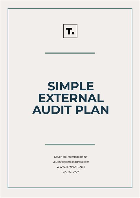 Free Audit Plan Templates Editable And Printable