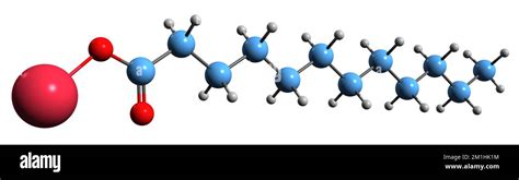 3d Image Of Sodium Laurate Skeletal Formula Molecular Chemical