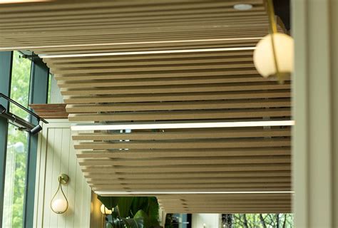 Undulating Acoustic Beams In Simona Restaurant