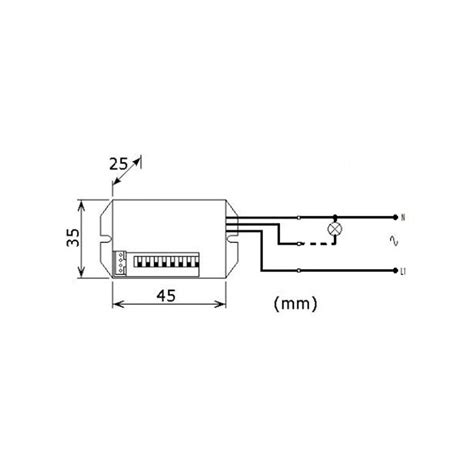 Pir415 Mini Detecteur De Mouvements Pir A Encastre