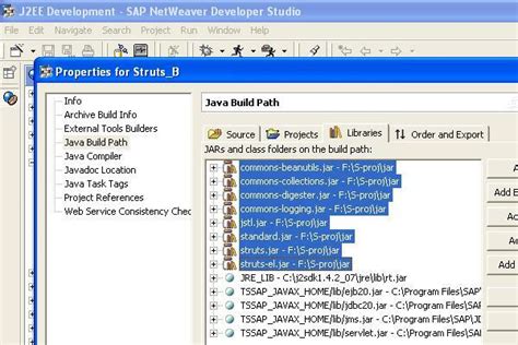 using jakarta struts in web application server pa sap community