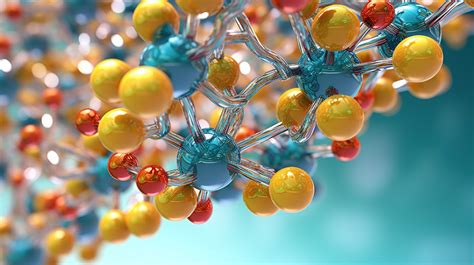 Molecular Structure Rendering Of 3d Backgrounds  Free Download