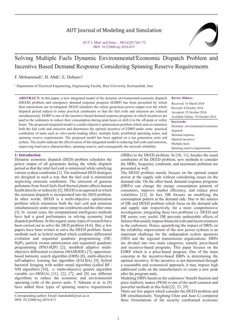 Pdf Solving Multiple Fuels Dynamic Environmentaleconomic Dispatch