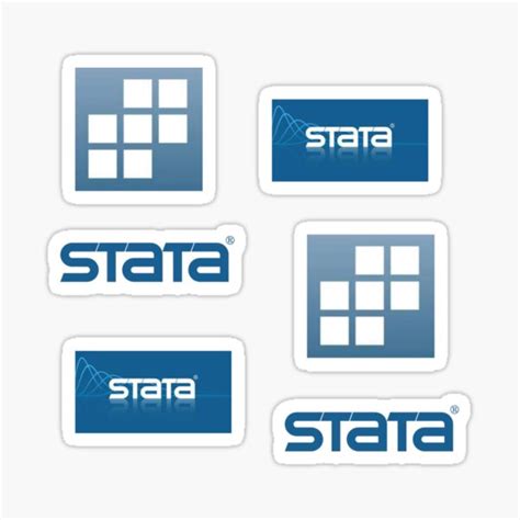 Stata Software Multi Sticker For Sale By Bluepencilart Redbubble