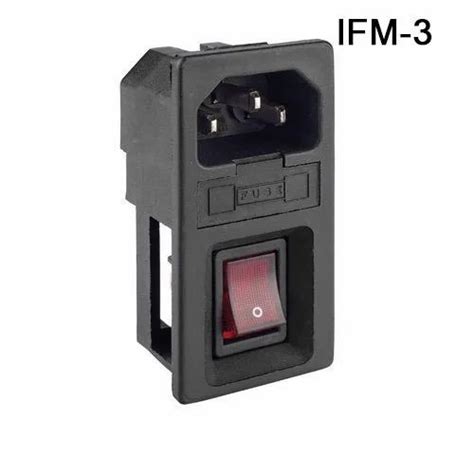 IFM 3 IEC Inlet Fuse Holder And DPST Switch At 65 Piece Power Inlet In Pune ID 17373485155