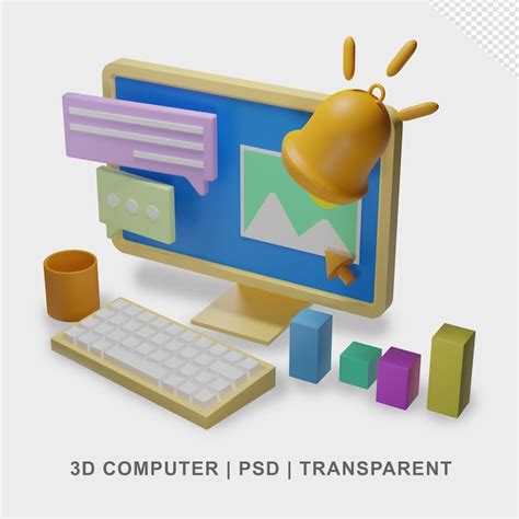 Premium Psd Computer Desktop Transparent No Background