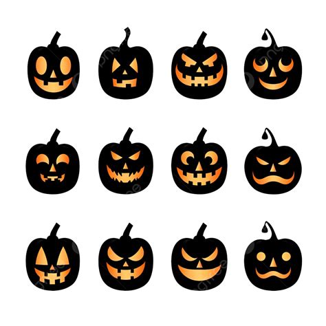 할로윈 호박 조각된 얼굴 실루엣 검은색 격리됨에 할로윈 호박 얼굴 무서운 얼굴 괴물 얼굴 사악한 얼굴 Png 일러스트 및 이미지 에 대한 무료 다운로드 Pngtree