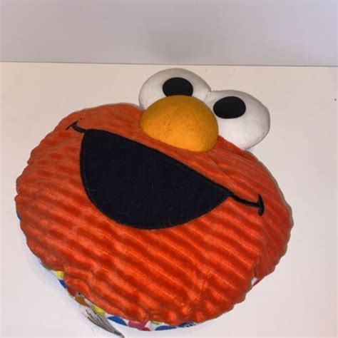 Sesame Street Elmo Giggle Face Laughing Pillow Plush Head 4840272662