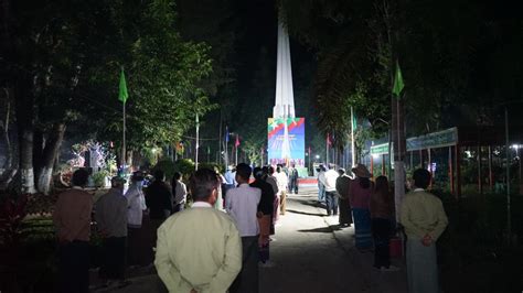 အိမ်မဲမြို့နယ်တွင် ၇၅ နှစ်မြောက် စိန်ရတုပြည်ထောင်စုနေ့ ပြည်ထောင်စုသမ္မတမြန်မာနိုင်ငံတော် အလံတင