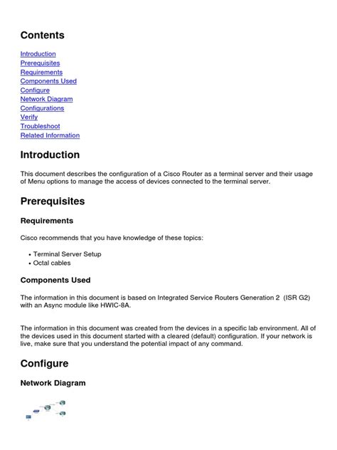 Terminal Server Configuration Using Menu Pdf Computer Network