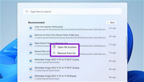 4 ways to view recently opened files in windows 11 guiding tech