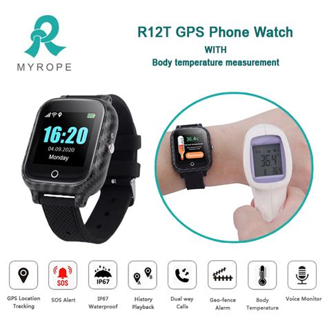 Body Temperature Testing Thermometer Smart Watch Gps Lbs Location