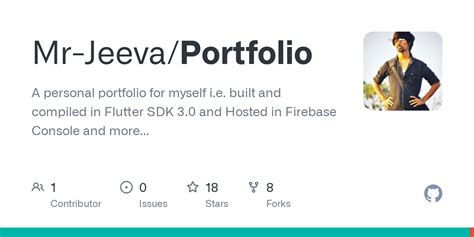 GitHub Mr Jeeva Portfolio A Personal Portfolio For Myself I E Built And Compiled In Flutter