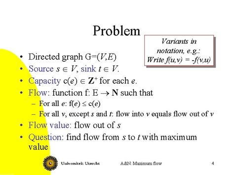 Maximum Flow Algorithms And Networks An Maximum Flow