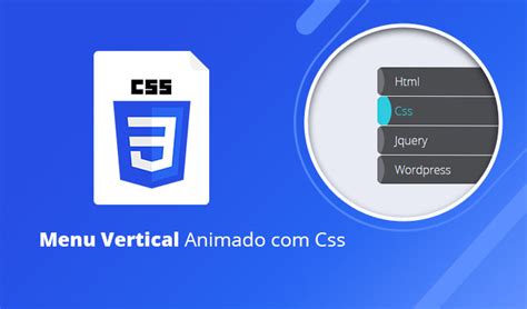 Menu Vertical Animado Com Css Menus Html E Css Prontos