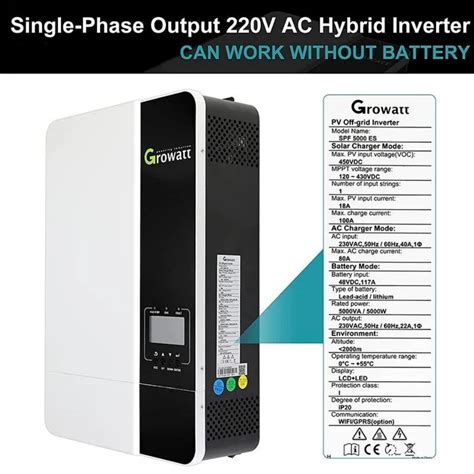 Parallel Operation Up To 30kw Hybrid Solar Inverter Off Grid Solar