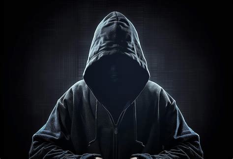 Premium Photo Photo Portrait Of Hacker Background With Gloves And Laptop