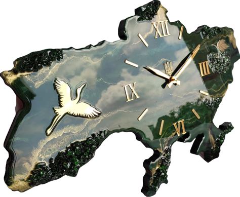 Настінний годинник Kodi Lux Мапа України 40 X 25 см Kd4025gr фото відгуки характеристики в