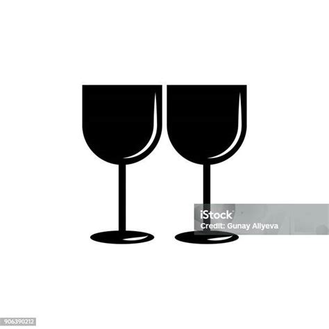 두 개의 유리 와인 아이콘의 사랑 또는 몇 요소 아이콘입니다 프리미엄 품질 그래픽 디자인입니다 표지판 개요 기호 웹사이트 웹 디자인 모바일 애플 리 케이 션 정보 그래픽