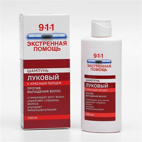 ЕОНК - Шампунь 911 "Луковый" с красным перцем от выпадения волос и ...