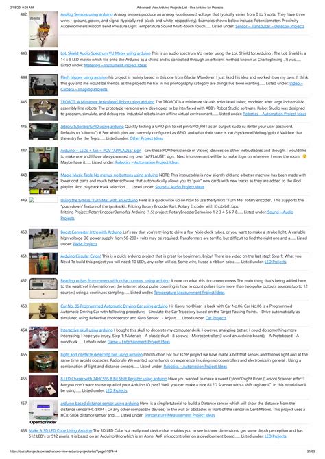 Advanced View Arduino Projects List Use Arduino For Projects 4pdf