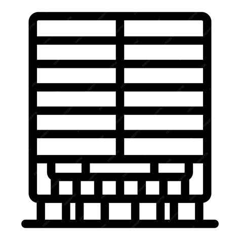 Premium Vector Big Data Processing Using Modern Server Rack Icon