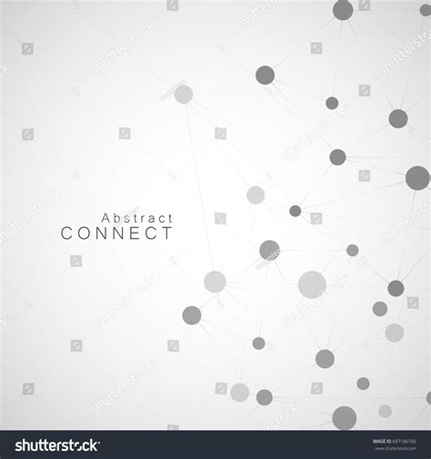 Abstract Polygonal Vector Background Connection Structure Stock Vector