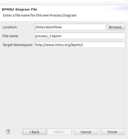 Imixs Open Source Workflow Create A New BPMN File