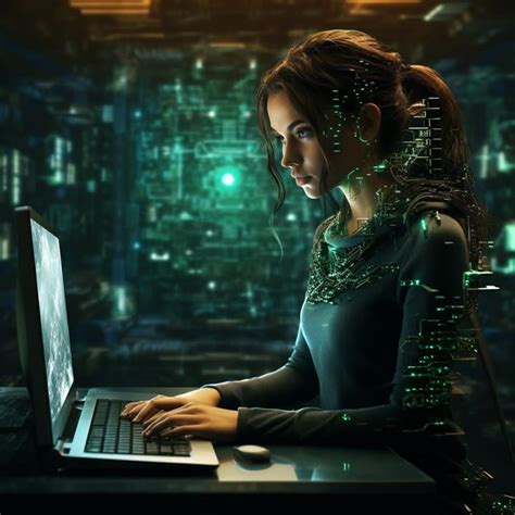 Hacker Girl And Coder Logos Mable Aesthetic Hacker Art Coder Girl