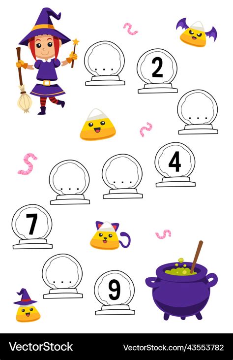 Education Game For Complete The Sequence Vector Image