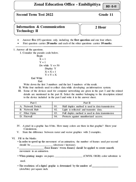 Grade 11 Ict Part Ii English Medium Pdf