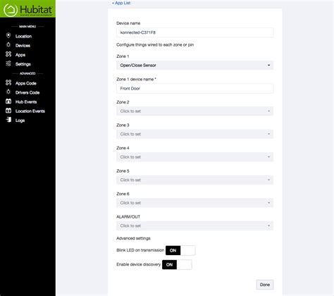 hubitat legacy driver setup sensors and devices
