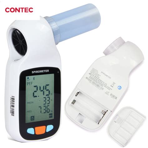 Contec Sp70b Digital Spirometer Bluetooth Infrared Mode Lung Breathing Spirometry Diagnostic