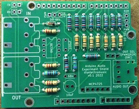 Arduino Audio Experimenter Shield Pcb Part 2 Simple Diy Electronic Music Projects