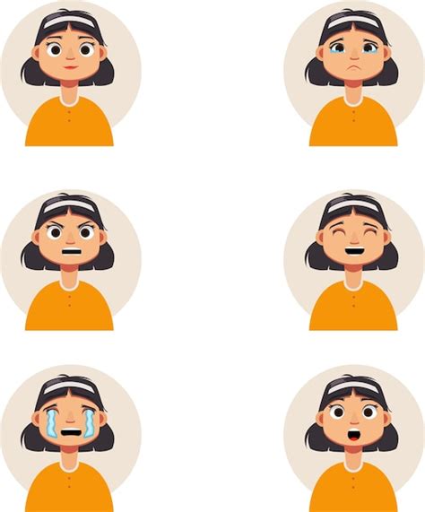 Premium Vector Girls Expressions