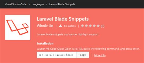 VSCode Laravel Blade Snippets 外掛釋出 oc tech NET 技術筆記 點部落