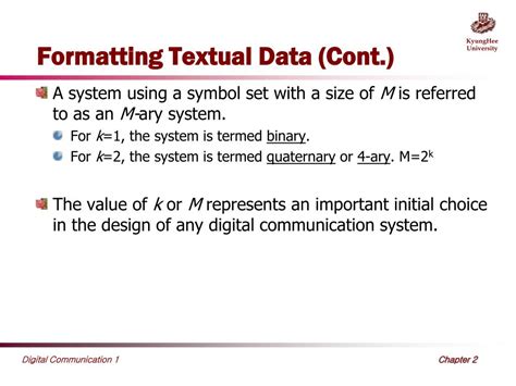 PPT Chapter Formatting And Baseband Modulation PowerPoint Presentation ID