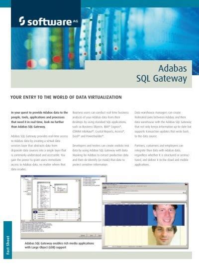 Adabas Sql Gateway Software Ag