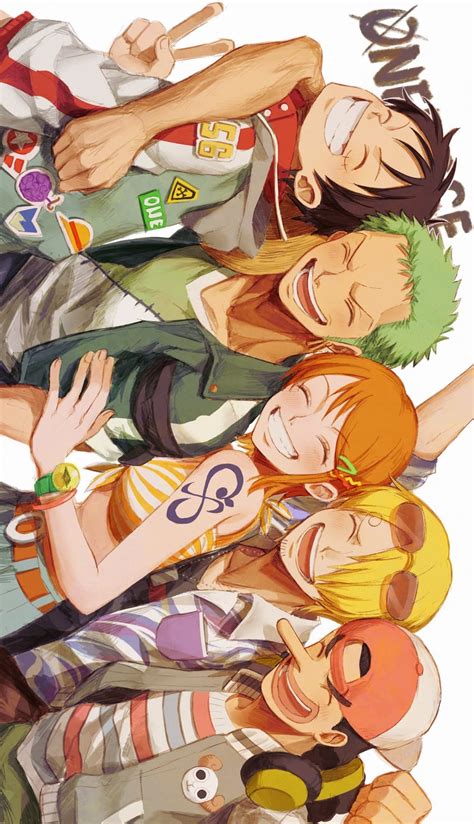 Nami Monkey D Luffy Roronoa Zoro Sanji And Usopp One Piece Drawn By Oekakiboya Danbooru