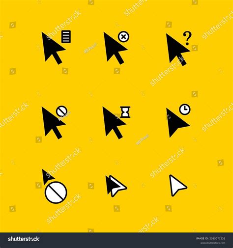 Computer Mouse Click Cursor Mouse Cursor Stock Vector Royalty Free Shutterstock