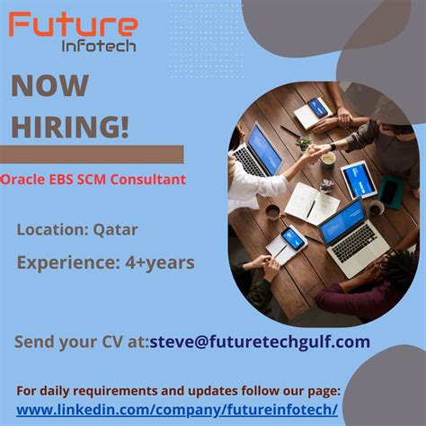 Future Infotech On Linkedin Oracle Ebs Scm Consultant Qatar Oracleebs Scm Procurement…