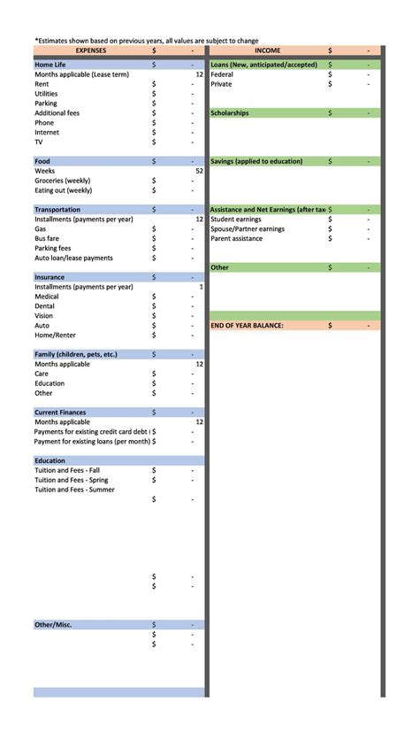 Free Printable Bookkeeping Templates [excel Pdf Word]
