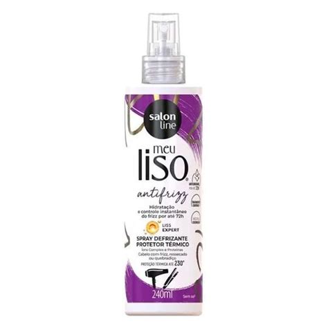Defrizante Salon Line Spray Meu Liso Antifrizz 240ml Defrizante