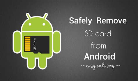 How To Remove Or Unmount The SD Card Safely In Android