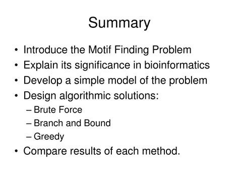 Ppt Finding Motifs In Dna Powerpoint Presentation Free Download Id