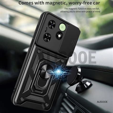 Tecno Spark 20 Spark 20c Go 2024 Case Antishock Parante Cam Cover Negro